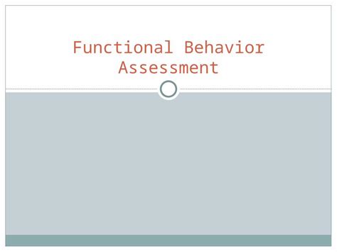 PPT Functional Behavior Assessment Organizer Background And Rationale For FBA Steps To