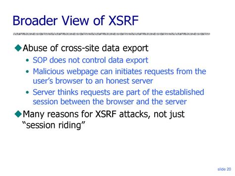 Web Attacks Cross Site Request Forgery Sql Injection Cross Site