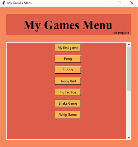 Github Tyfvfmy Games Menu A Menu I Made To Showcase All Games I Made And Will Make It With