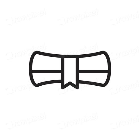 Certificate Roll Icon Vector Premium Vector Rawpixel