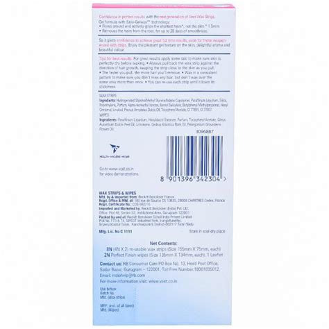 Buy Veet Ready To Use Half Body Waxing Kit Sensitive Skin 8 Wax Strips