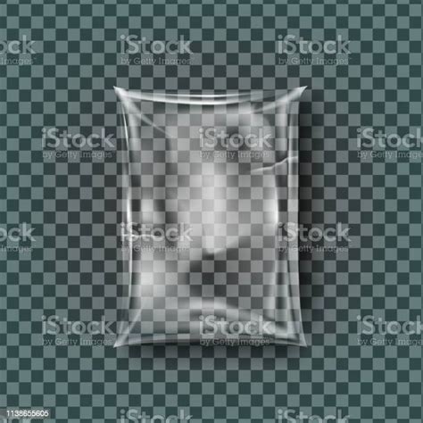 플라스틱 간식 포장 벡터입니다 투명 한 베개 가방 랩 빈 제품 폴 리 에틸렌 모의 템플릿 나일론 Doy 팩 브랜딩 디자인 패키지