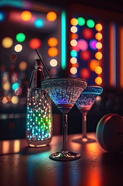 Premium Ai Image Coctails In Long Glasses