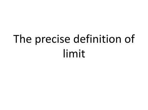 SOLUTION 2 4 The Precise Definiton Of Limit Studypool