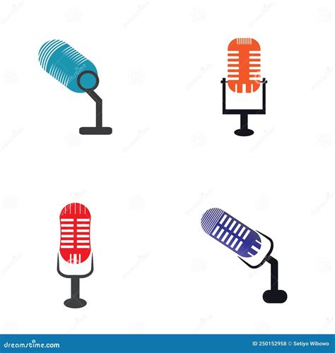 Microphone Symbol Design Icon Vector Background Stock Vector Illustration Of Sign Karaoke