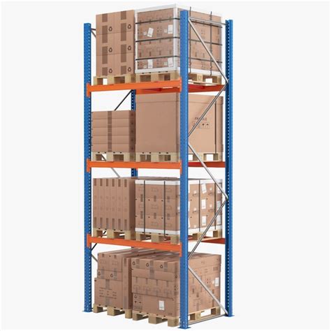 팔레트가 있는 창고 선반 3d 모델 Turbosquid 1991466