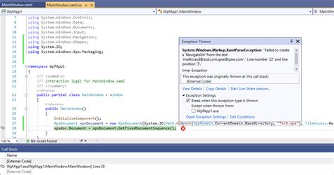 Error While Reading Xps Created With A Specific Excel Function