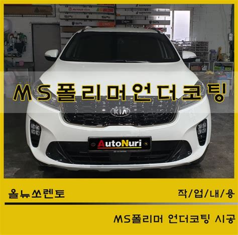 의정부 남양주 구리 Ms폴리머언더코팅 올뉴쏘렌토 네이버 블로그