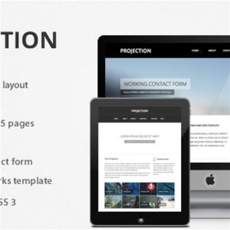 Projection Responsive Html5 Template Html5 Templates Website Design Inspiration Business