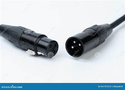 Male And Female XLR Cable Connection Stock Photo Image Of Black Wire 341757210