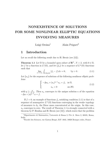 Pdf Non Existence Of Solutions For Some Nonlinear Elliptic Equations