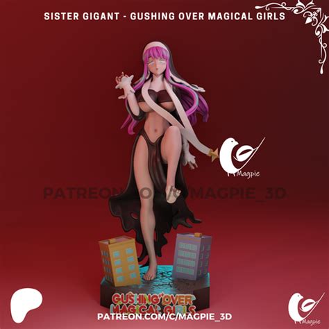 Fichier Stl Sister Gigant Gushing Over Magical Girls Full Set 👾