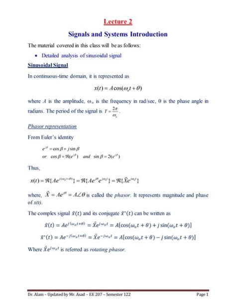 signal and system lecture 2 pdf