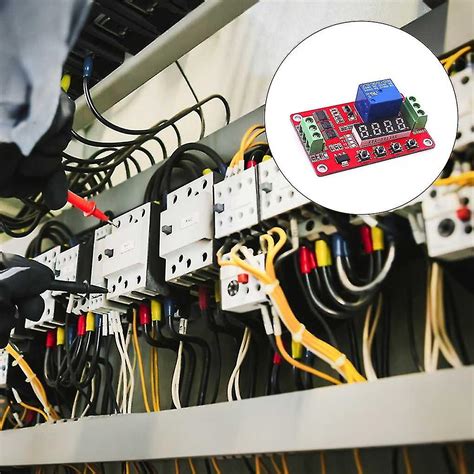 Digital Timer Module Switch Indicator Light Loop Self Locking Pcb Digital Replacing Accessories