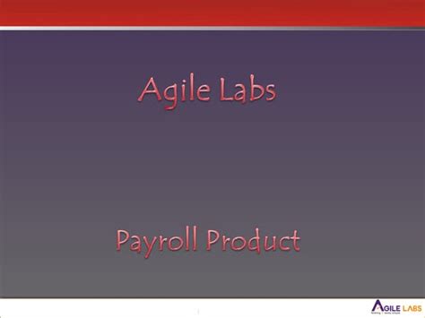 Agile Labs Payroll Presentation 18nov10 Ppt