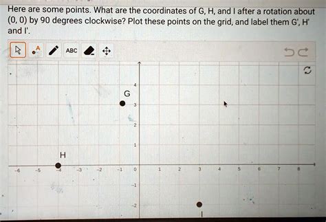 Solved Here Are Some Points What Are The Coordinates Of G H And