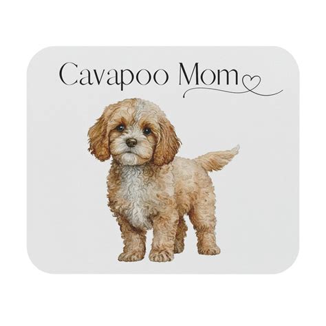 Cute Cavapoo Mom Cavapoo Mouse Pad Etsy