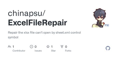 Github Chinapsu Excelfilerepair Repair The Xlsx File Can T Open By Sheet Xml Control Symbol