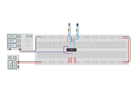 Circuit Design 2 Bit Asynchronous Down Counter Tinkercad