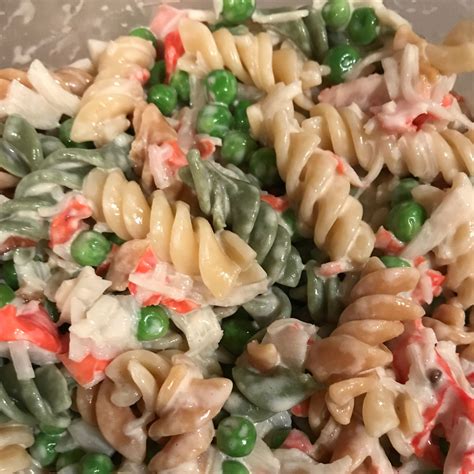 Pea And Crab Salad Recipe Crab Salad Recipe Crab Pasta Salad