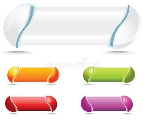 3d rounded buttons stock vector illustration of lime 30845371