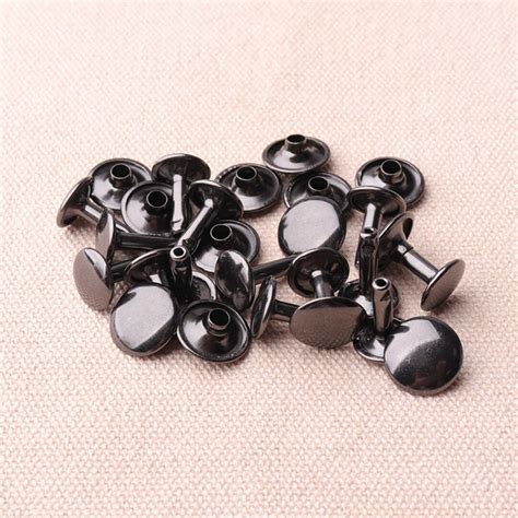 Double Cap Rivets Black Color Cap Rivets 13mm Leater Rivets Hardware