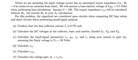 solved notice we are assuming the input voltage source has