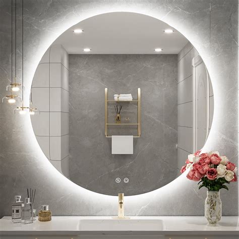 Round Mirror With Light