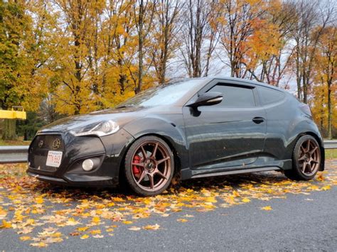 2014 Hyundai Veloster With 18x8 40 Enkei Tfr And 225 40r18 Riken Raptor
