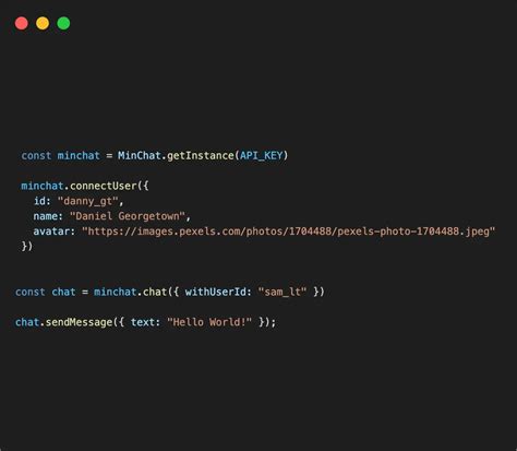 Minchat Chat Api With Prebuilt Chat Ui