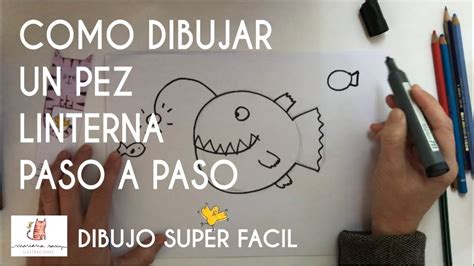 Como Dibujar Un Pez Linterna Paso A Paso Youtube