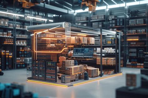 Premium Photo Hightech Server Room In Modern Data Center