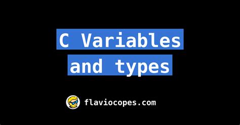 C Variables And Types