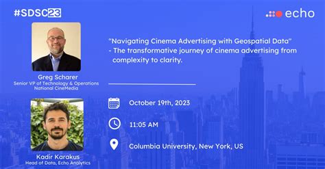 Echo Analytics On Linkedin Sdsc Datascience Sdscnewyork Echoanalytics Nationalcinemedia