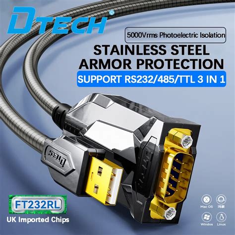 Dtech USB To RS TTL Serial Cable Testing Tool To USB Communication Cable