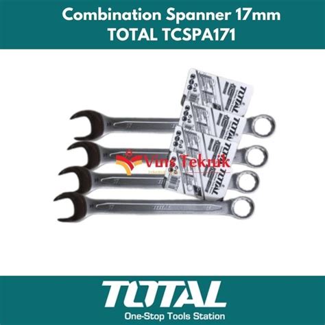 Jual Total Kunci Ring Pass Combination Spanner 17mm Tcspa171 Shopee