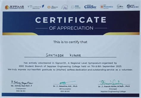 Santhosh Kumar S On Linkedin Ieee Volunteering Symposium