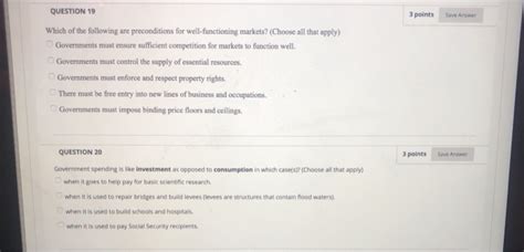 Solved Question 19 3 Points Save Answer Which Of The
