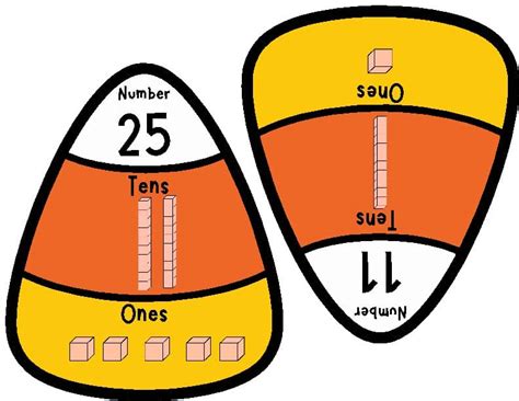 Place Value Puzzles Fall Candy Corn Math Hands On Center Tpt