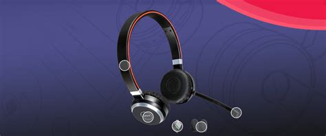 Jabra Evolve Bluetooth Uc Ms Duo Se Headphones Bluetooth Wireless Headphones Buy Noise