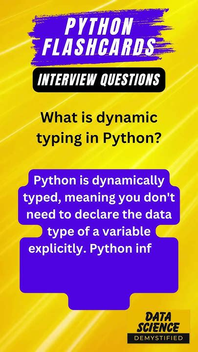 Python Interview Questions Flashcards Python Flashcards Pythonvariables Learnpython Youtube