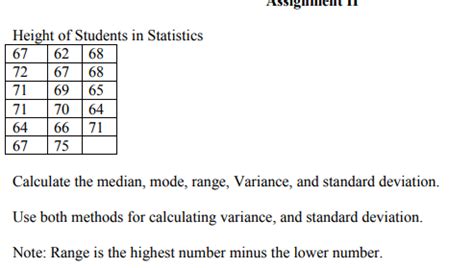 Solved Calculate The Median Mode Range Variance And Standard Answer Transtutors