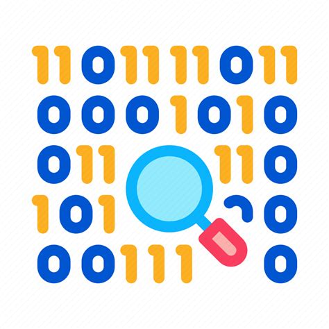 Analysis Binary Code Research Software Test Testing Icon