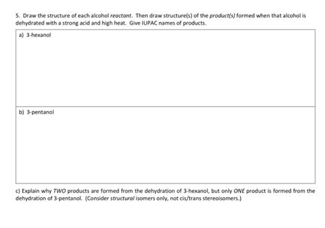 answered 5 draw the structure of each alcohol… bartleby
