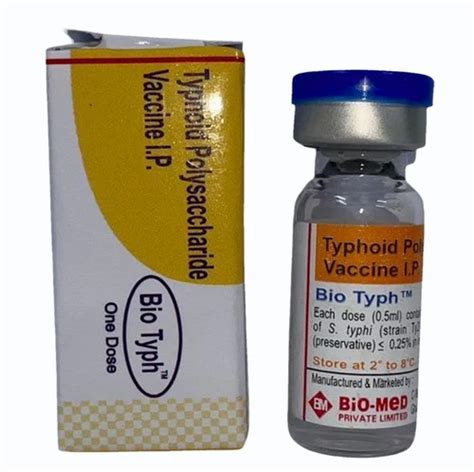 Bio Typh Typhoid Vaccine Injection 1ml At ₹ 160pack In Surat Id