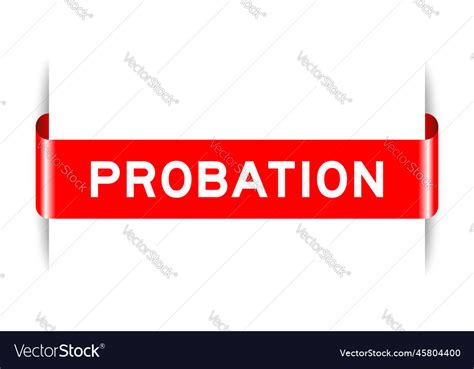 Red Color Inserted Label Banner With Word Vector Image