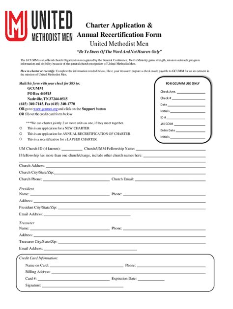 Fillable Online Charter Application And Annual Recertification Form Fax
