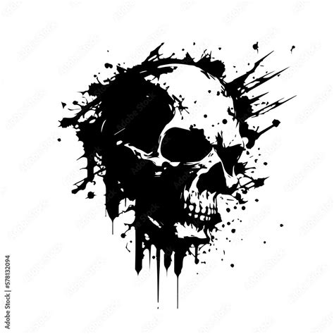 Skull Vector Svg Stock Vector Adobe Stock