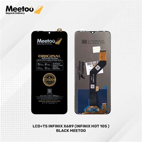 Jual LCD+TS INFINIX X689 (INFINIX HOT 10S ) BLACK MEETOO | Shopee Indonesia