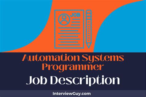 Automation Systems Programmer Job Description [updated For 2025]